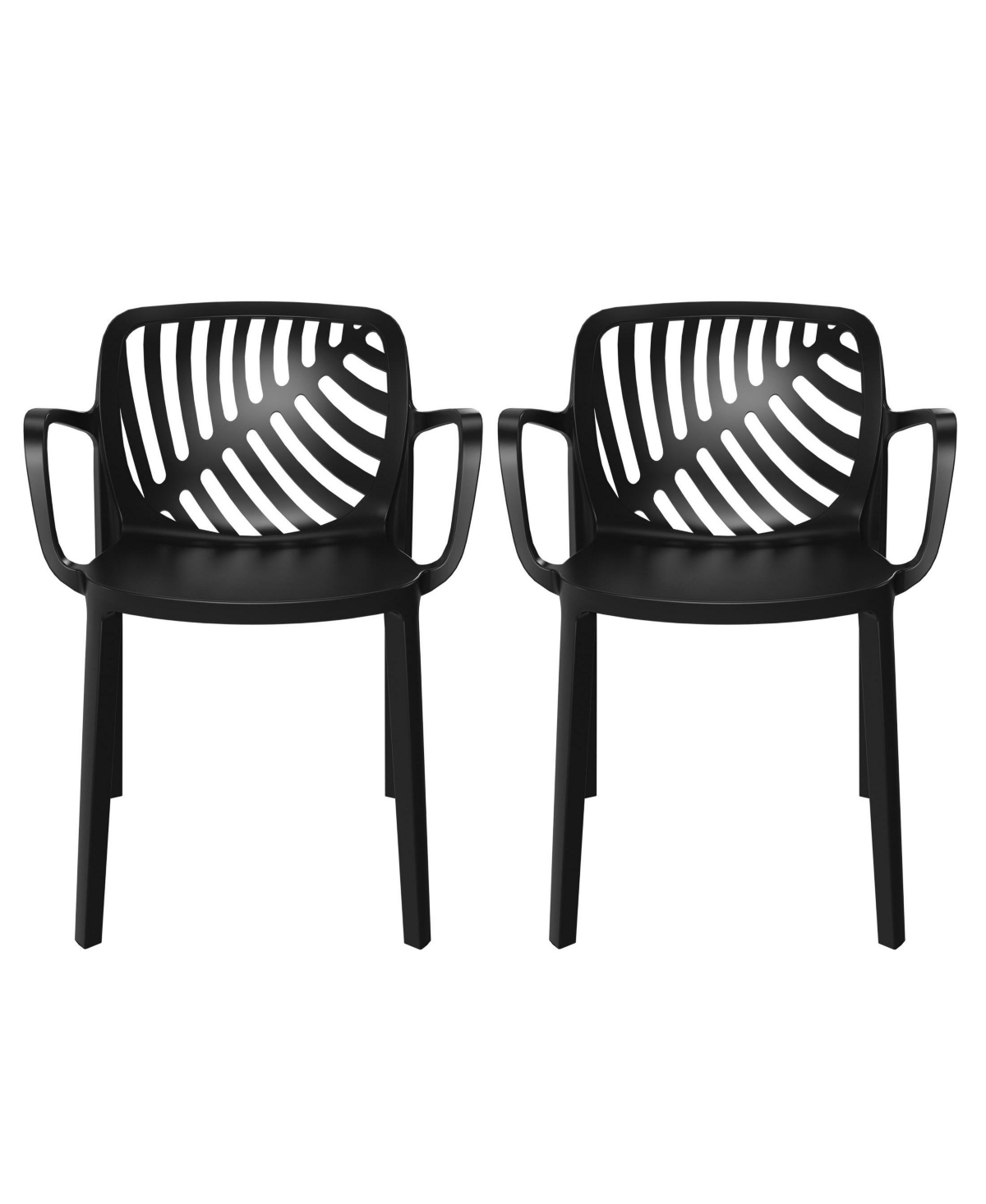 Click here for Outdoor Modern Stackable Patio Dining Armchairs (S... prices