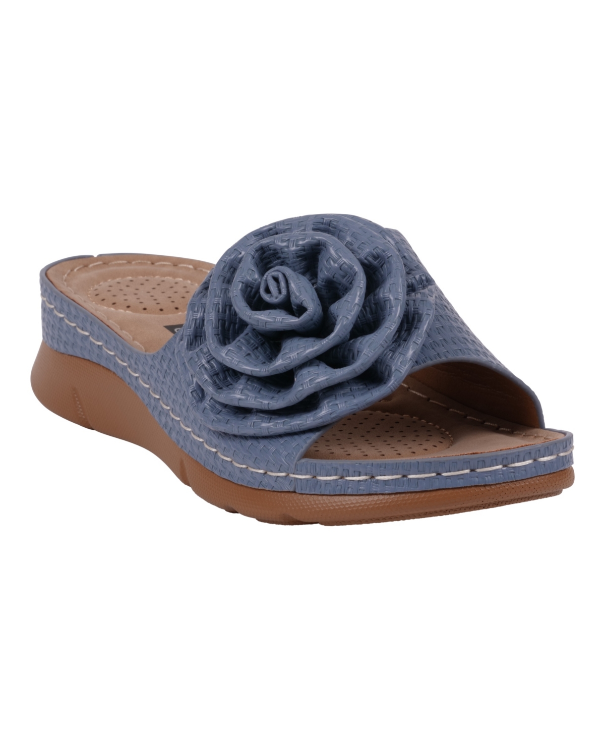 Click here for Gc Shoes Womens Honey Flower Rosette Flat Sandals... prices