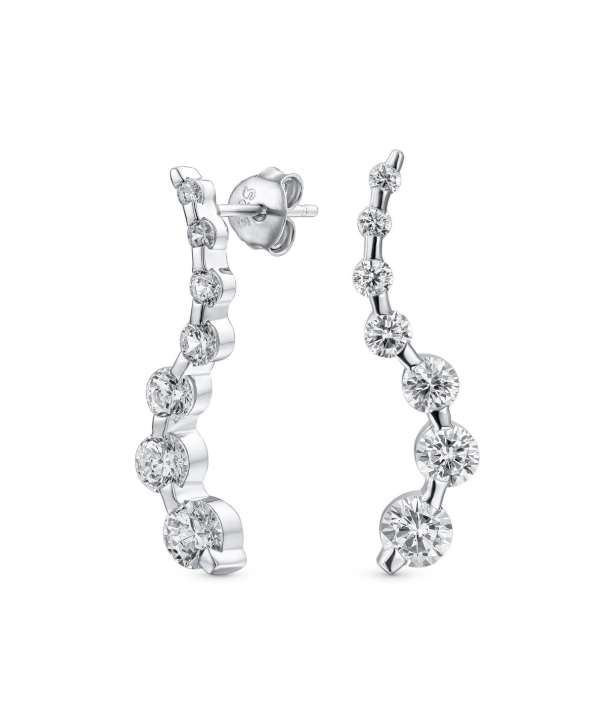 Click here for Bling Jewelry Seven Stone Cz Chandelier Dangle Ear... prices