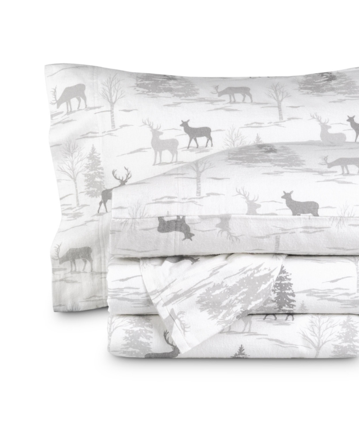 Click here for Bare Home Printed Cotton Flannel Sheet Set - Elk prices