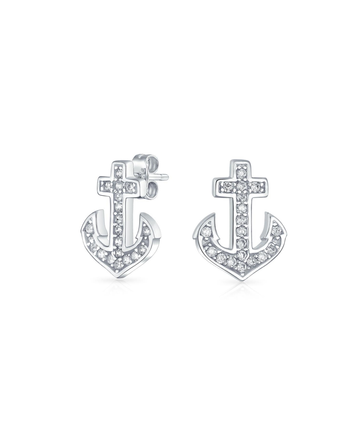 Click here for Bling Jewelry Whimsical Nautical Cz Stud Earrings... prices