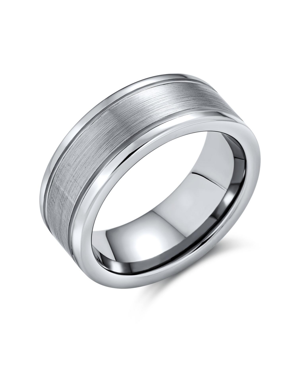 Click here for Bling Jewelry Simple Double Grooved Brushed Matte... prices