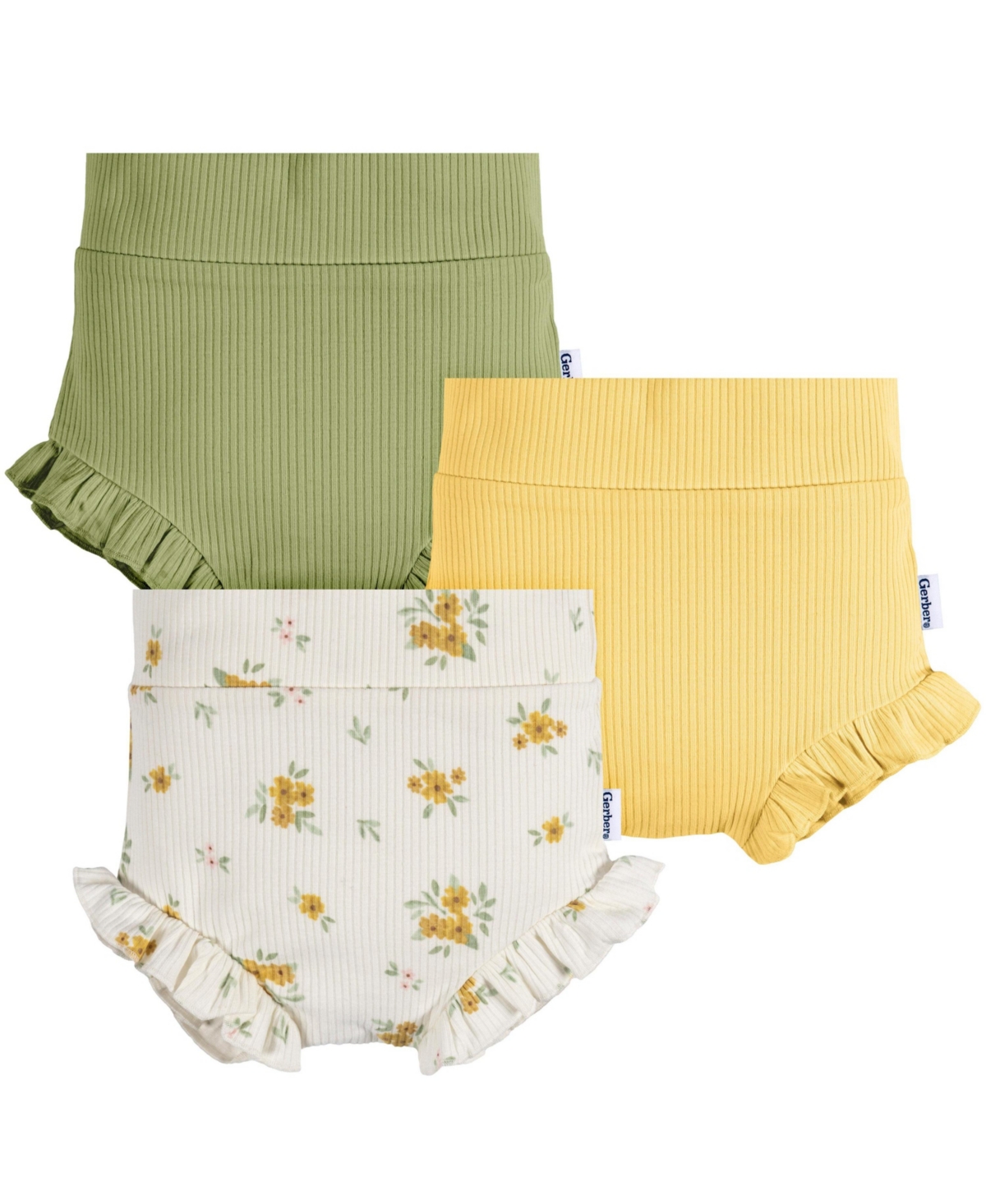Click here for Gerber Baby Girls Bubble Shorts  3-Pack - Floral prices