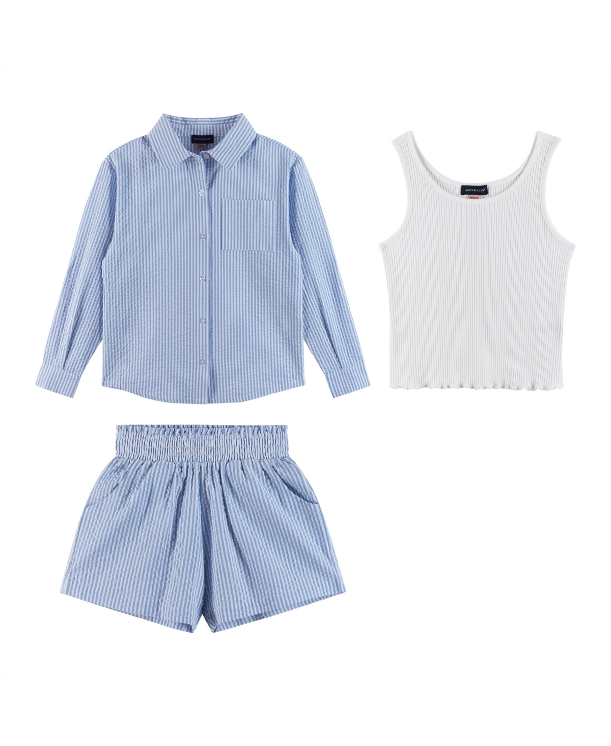 Click here for Andy & Evan Big Girls Toddler/Child Blue Woven But... prices