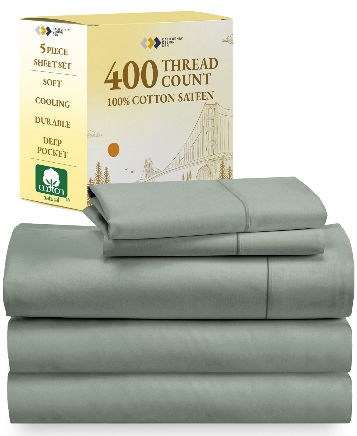 Click here for Soft Cotton Sheet Set - 400 Thread Count 100 Cotto... prices