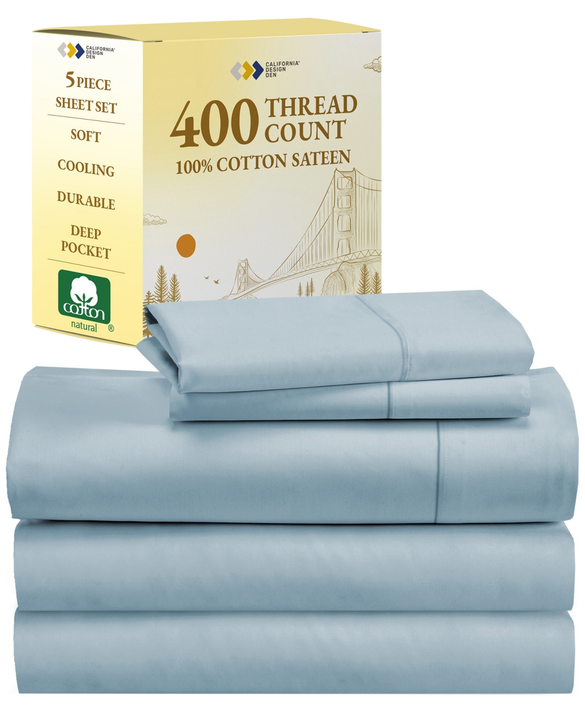 Click here for Soft Cotton Sheet Set - 400 Thread Count 100 Cotto... prices