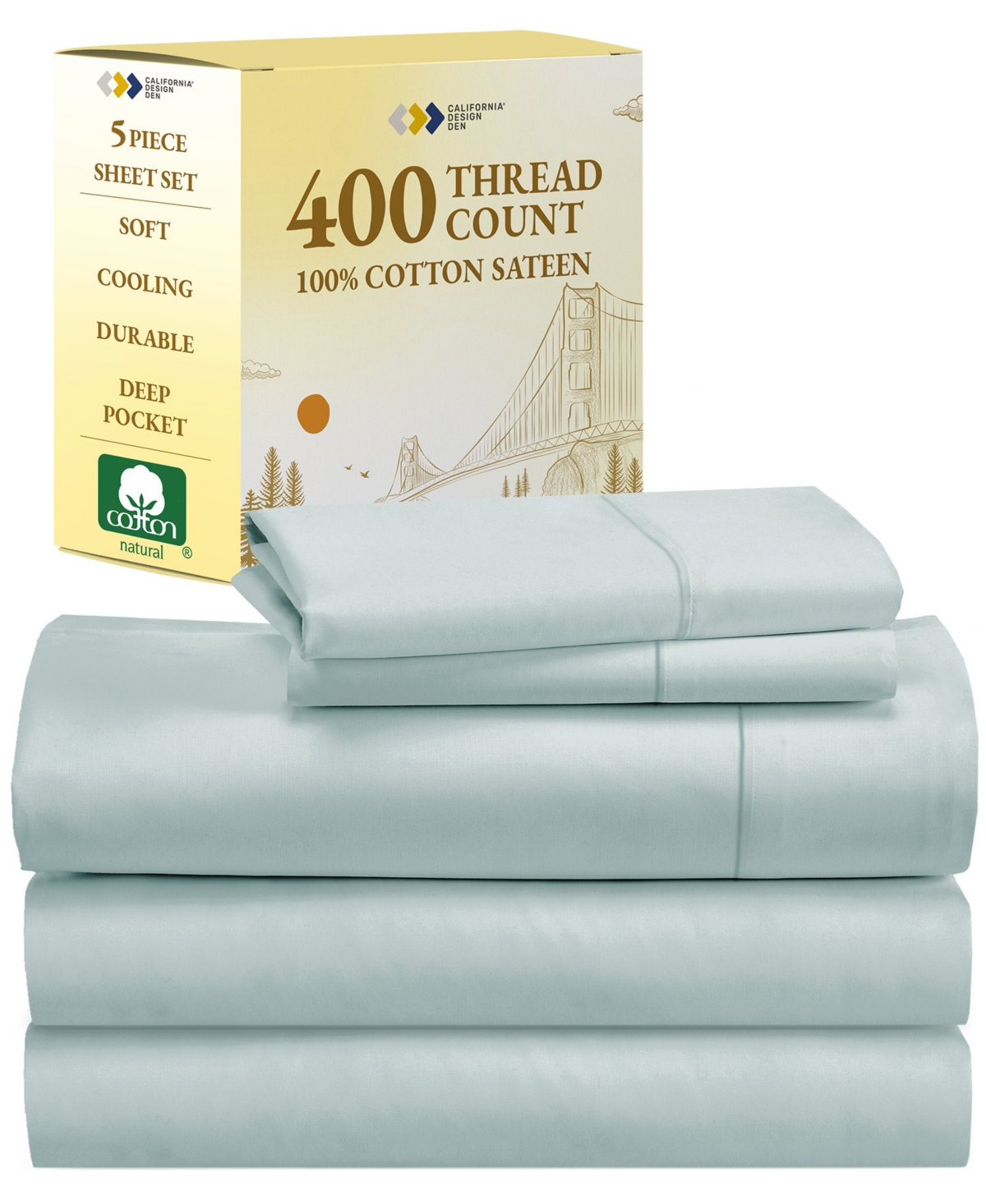 Click here for Soft Cotton Sheet Set - 400 Thread Count 100 Cotto... prices
