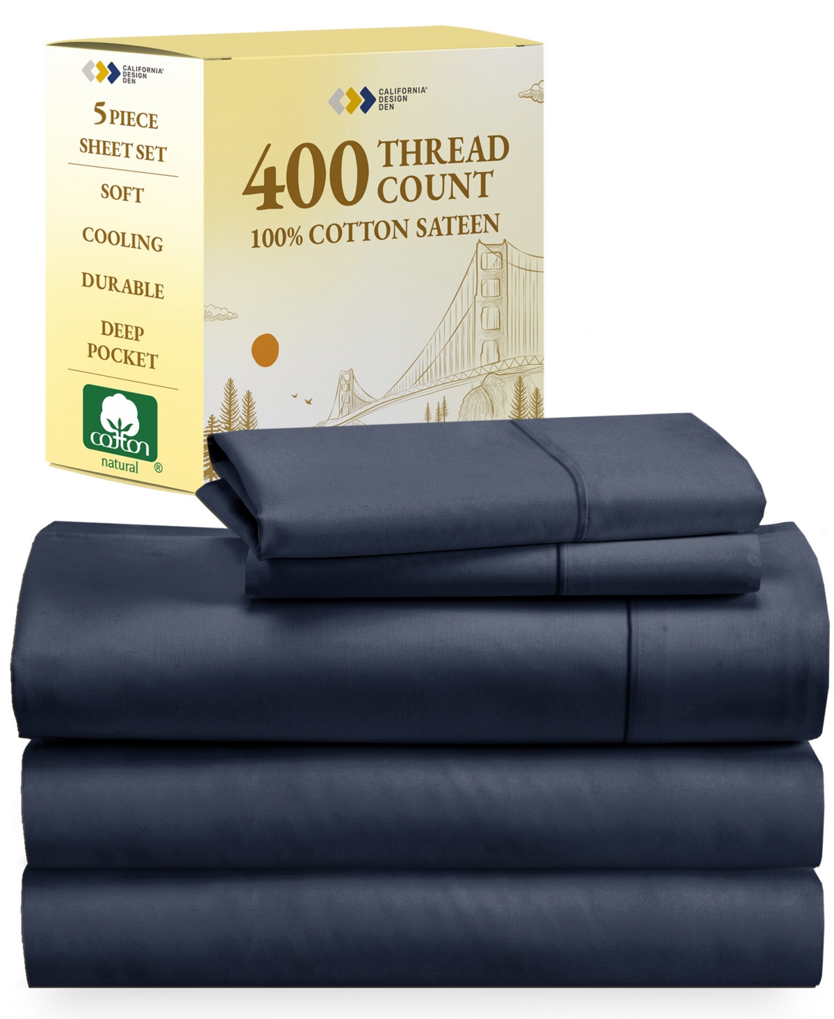 Click here for Soft Cotton Sheet Set - 400 Thread Count 100 Cotto... prices