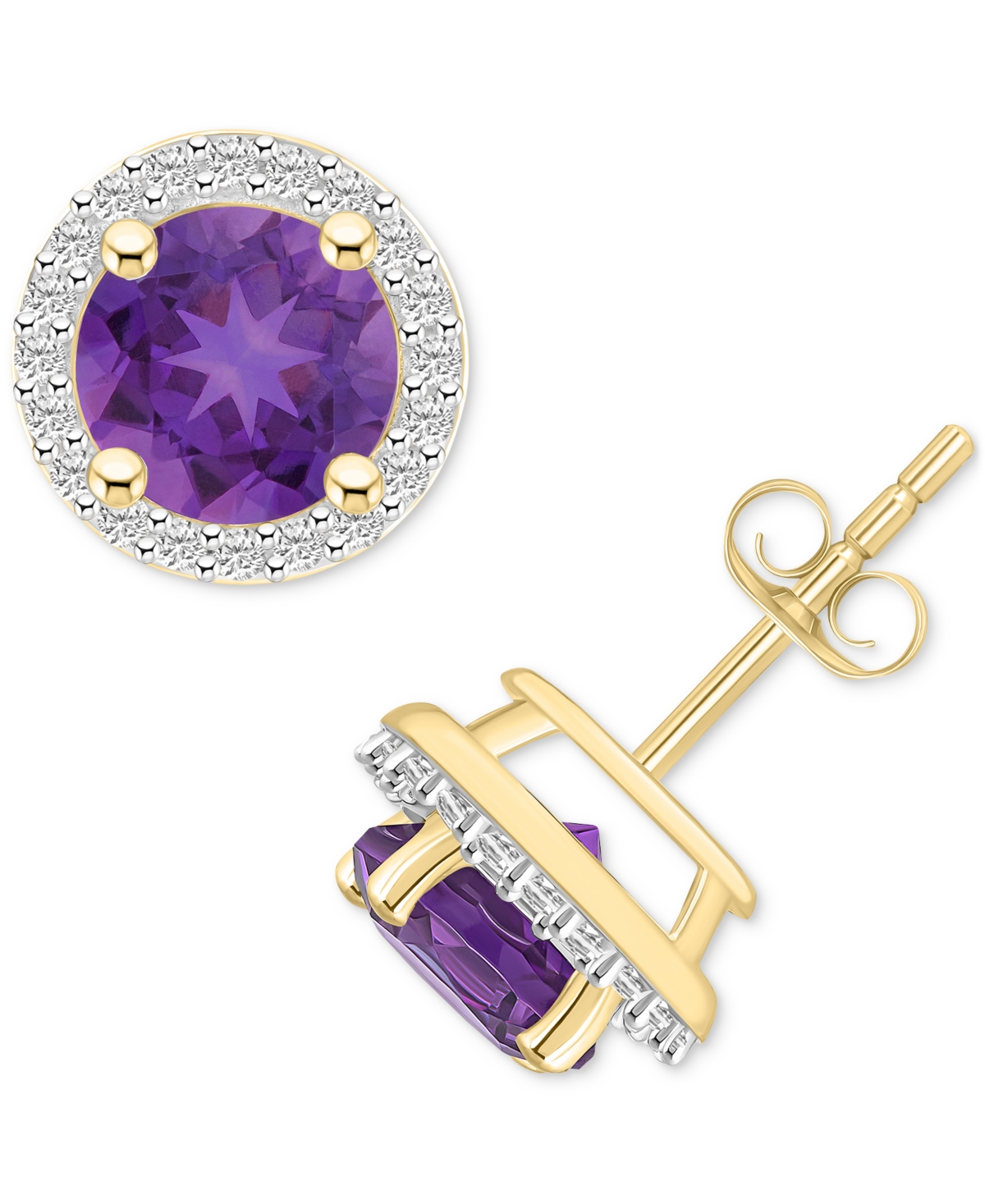 Click here for Amethyst (1-1/2 ct. t.w.) & Lab-Created White Sapp... prices