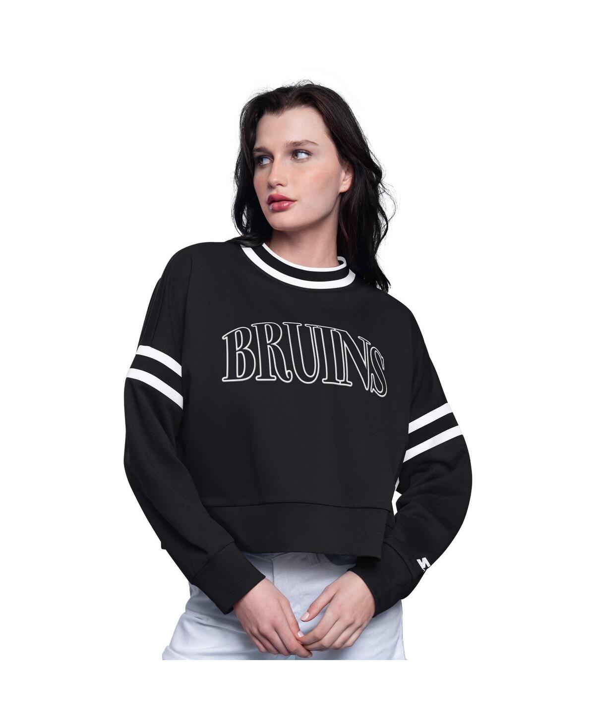Click here for Starter Womens Black Boston Bruins Power Play Crop... prices