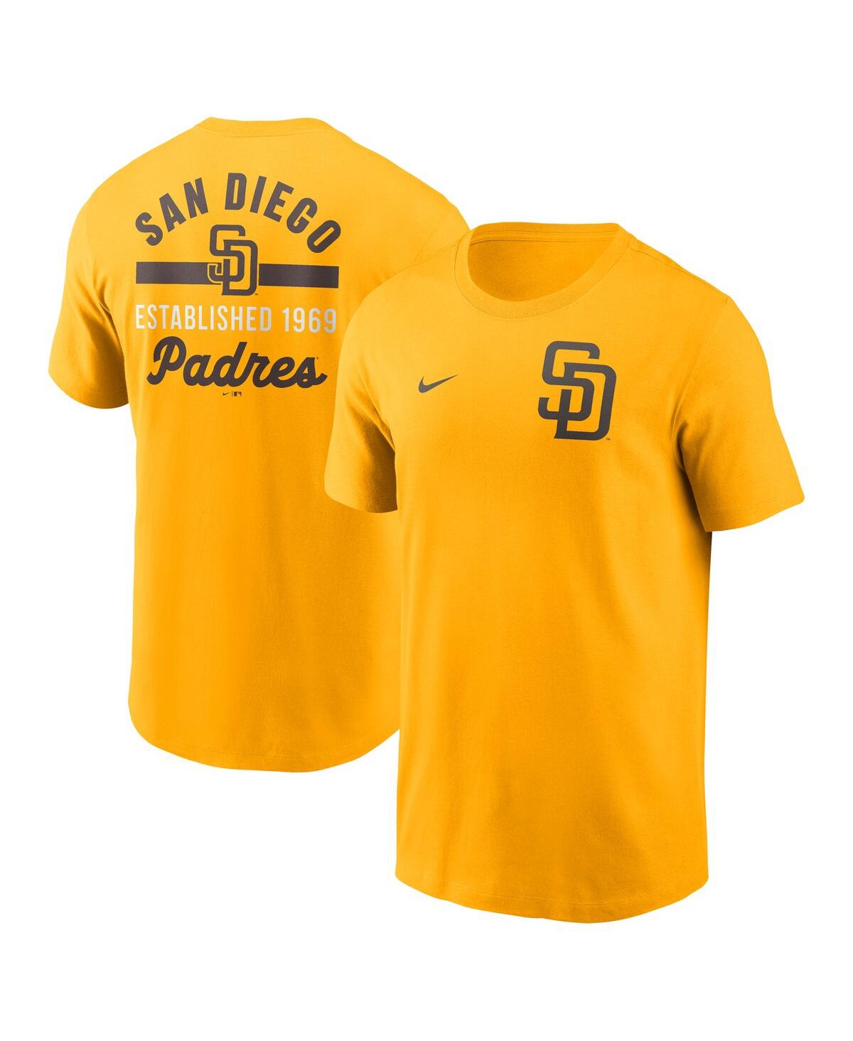 Click here for Nike Mens Gold San Diego Padres 2-Hit T-Shirt - Go... prices