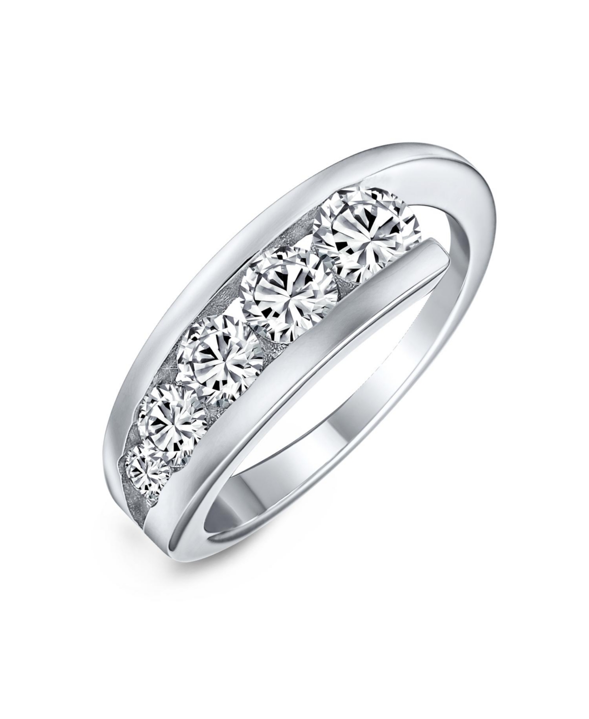 Click here for Bling Jewelry Modern Graduated Cubic Zirconia Cz S... prices