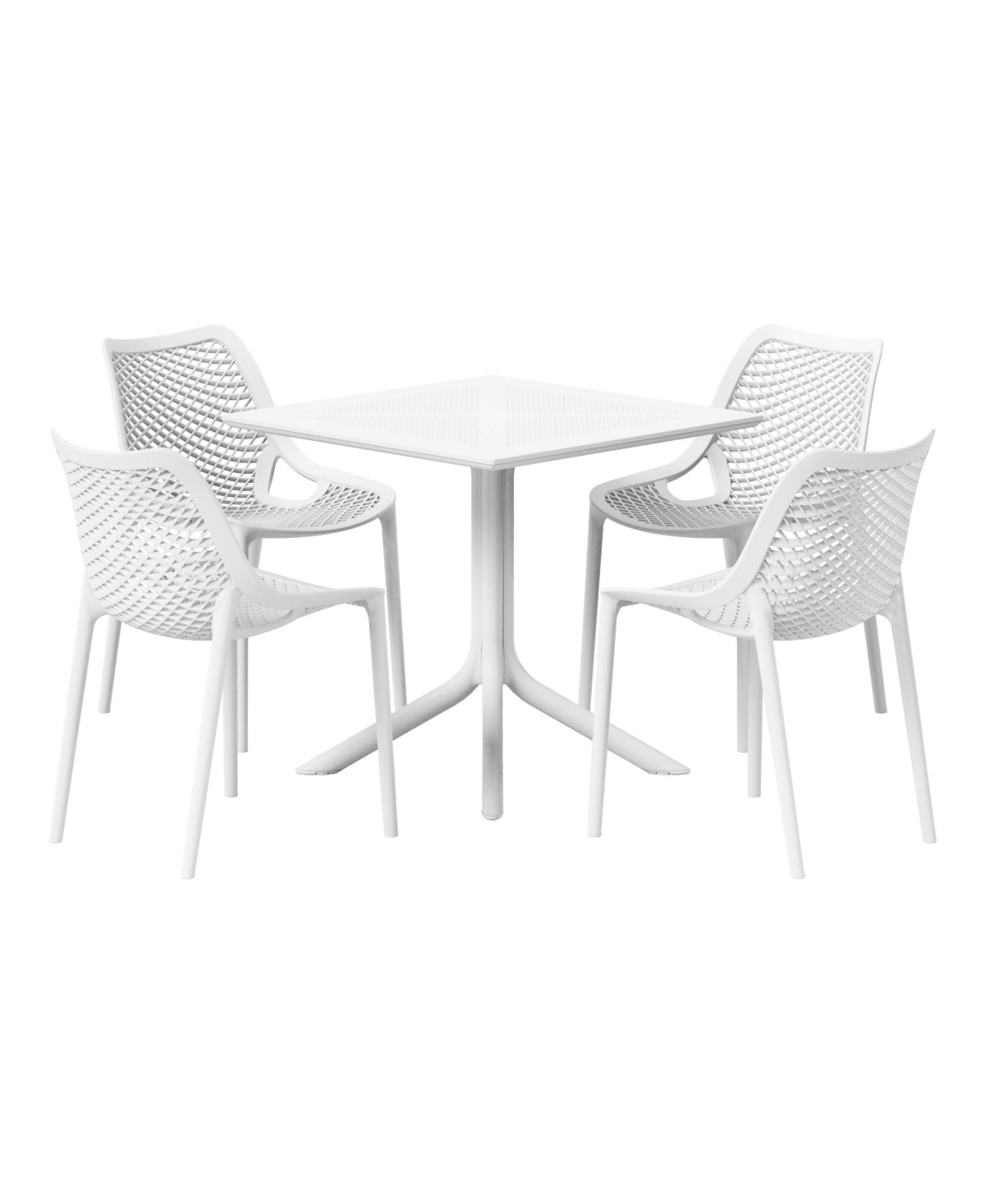 Click here for 5-Piece Modern Square Patio Dining Table Set with... prices