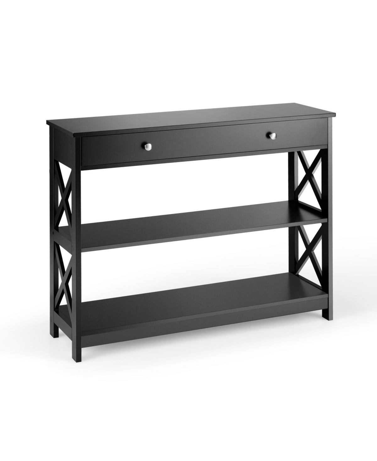 Click here for Console Table 3-Tier with Drawer and Storage Shelv... prices