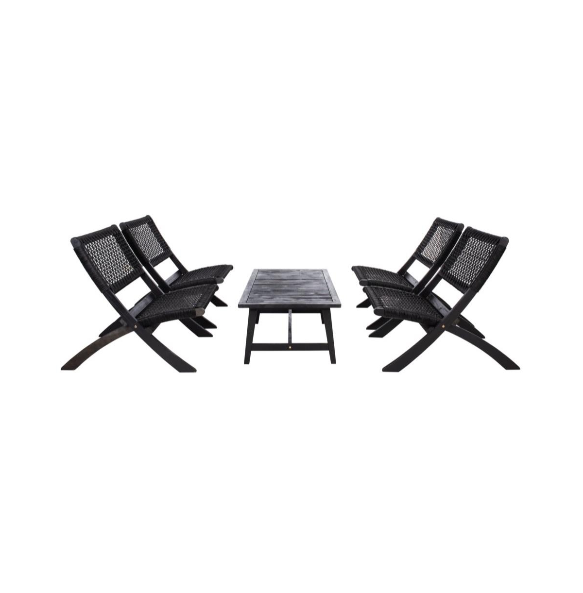 Click here for Blaze 5 Pc Outdoor Living Set - Black prices