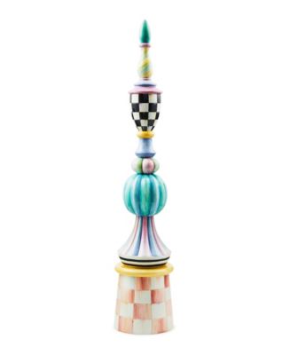 Mackenzie-Childs Rosy Meadow Tall Finial - Macy's