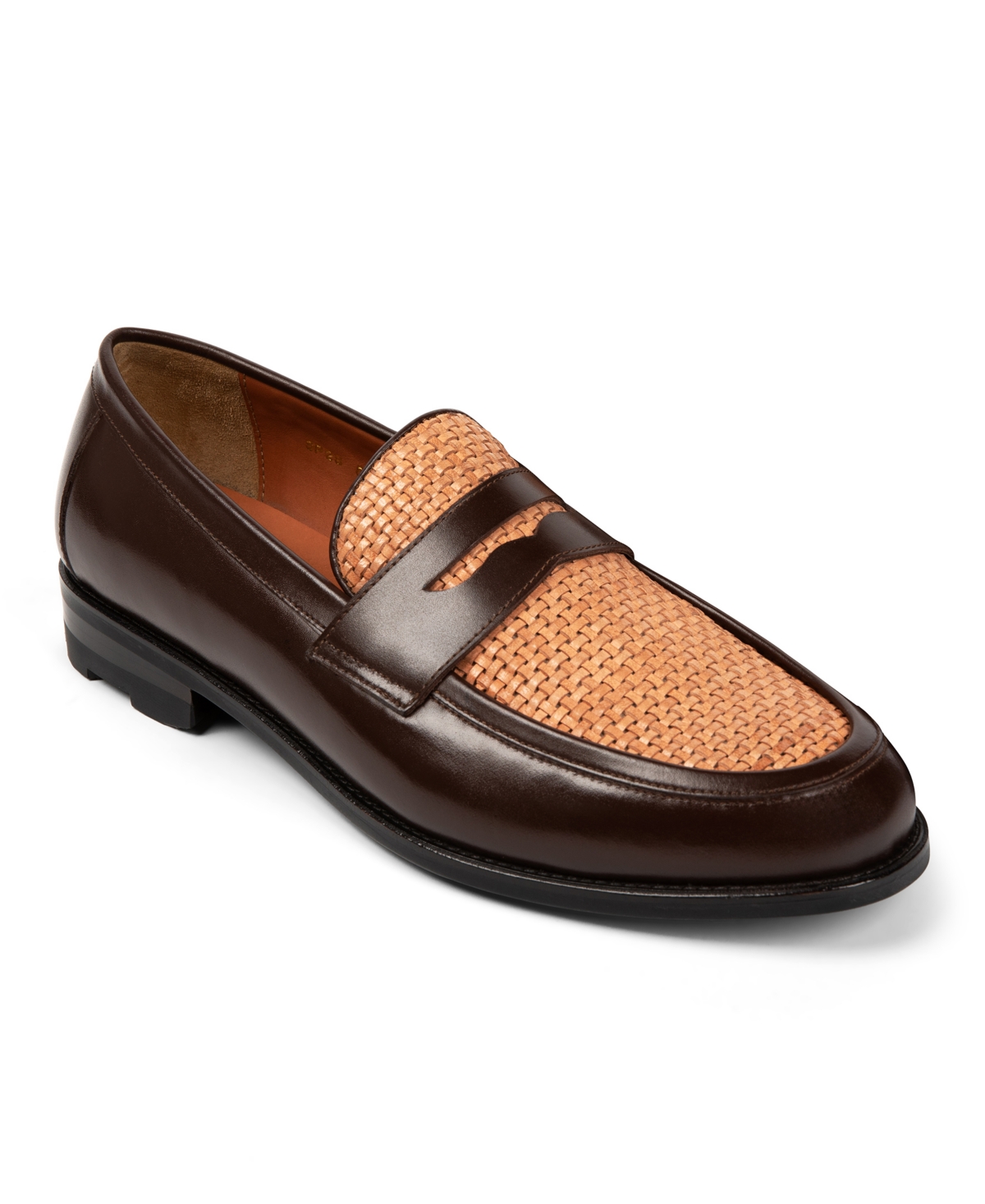 Click here for Anthony Veer Mens Mercer Slip On Leather Penny Loa... prices
