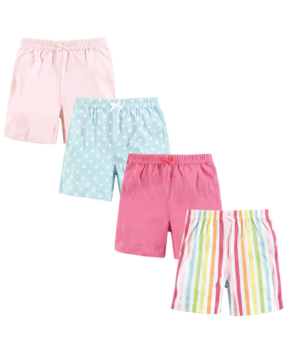 Click here for Hudson Baby Baby Girls Shorts Bottoms 4-Pack - Rai... prices