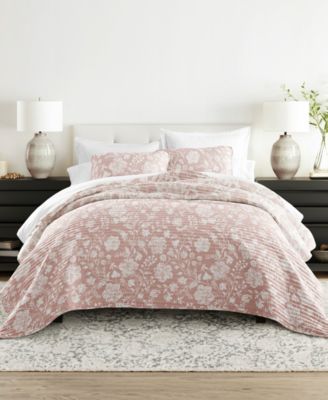 Click here for Ienjoy Home Textured Floral Reversible Quilt Sets prices