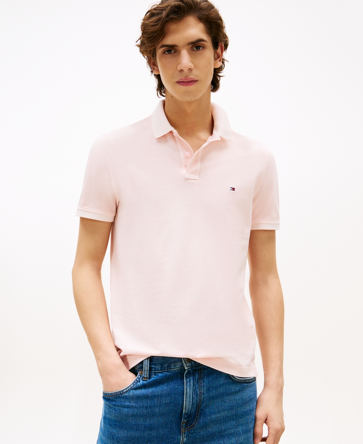 Click here for Tommy Hilfiger Mens Short Sleeve Garment-Dyed Polo... prices