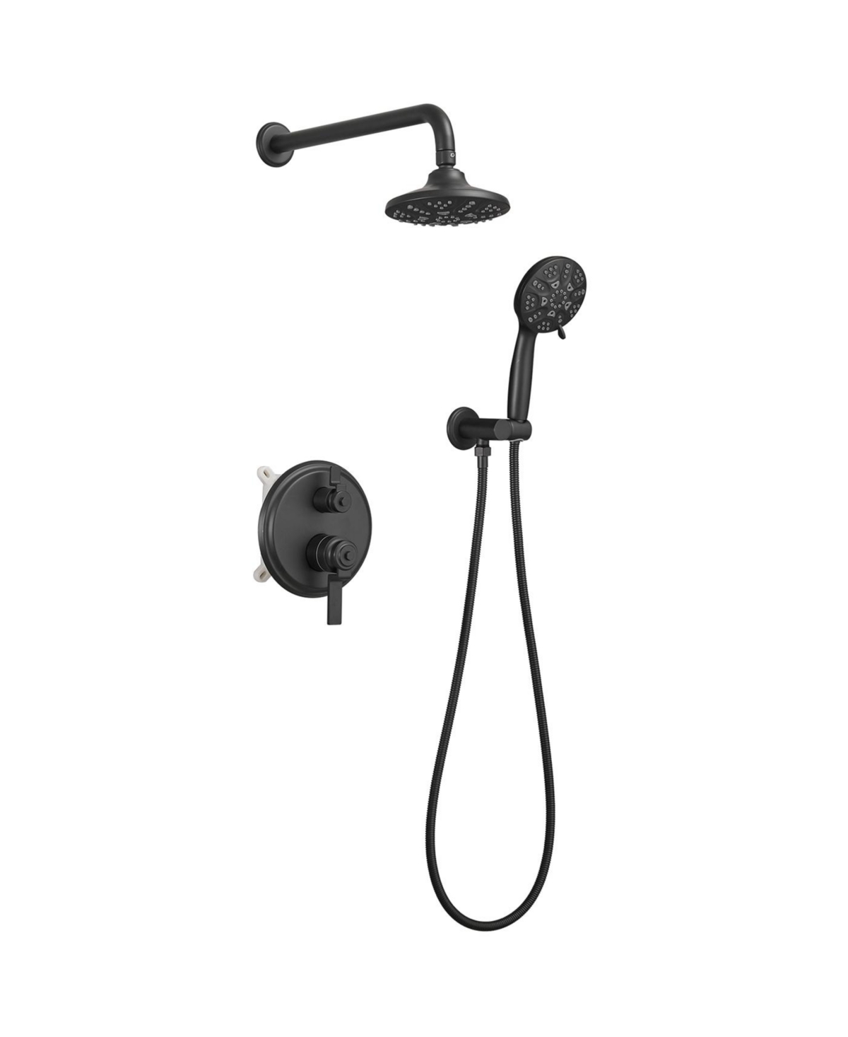 Click here for Single-Handle 1-Spray Round Rain Shower Faucet Com... prices