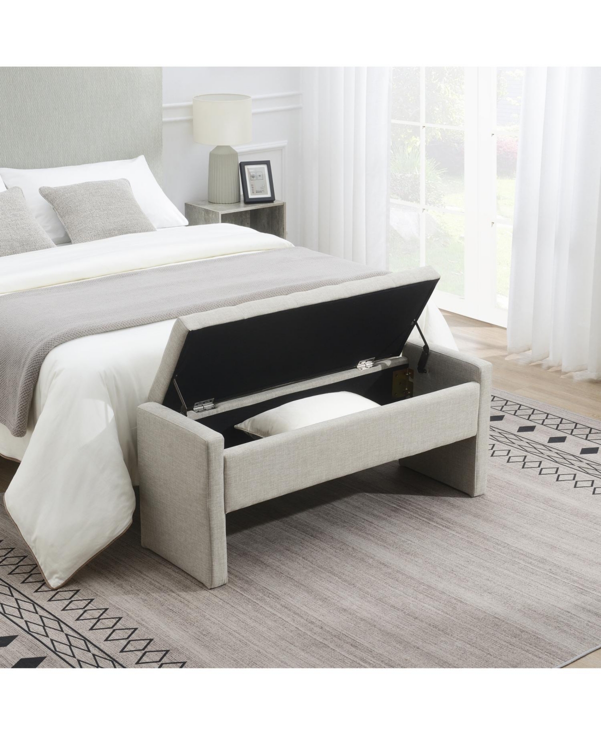 Click here for Streamdale Upholstered End Bench with Storage  Van... prices