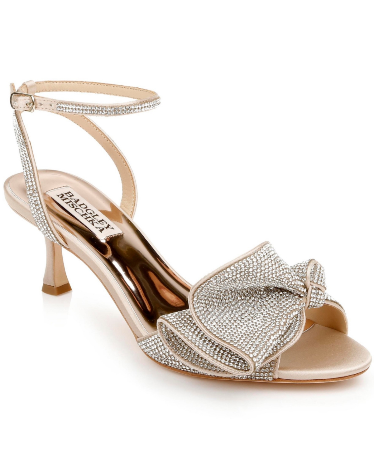 Click here for Badgley Mischka Womens Remi Evening Sandals - Nude... prices