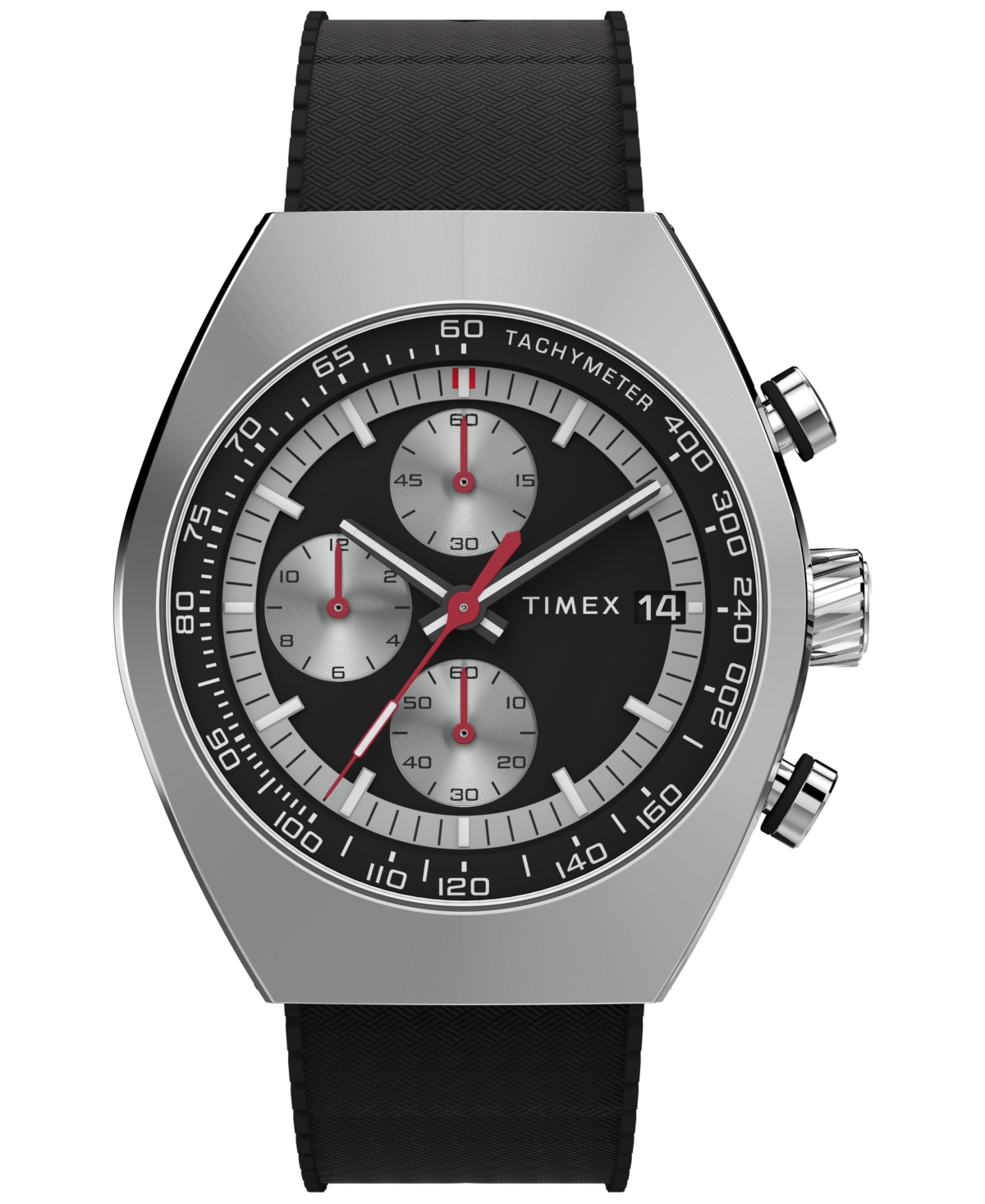 Click here for Timex Mens Analog Black Rubber Strap Watch  42mm -... prices