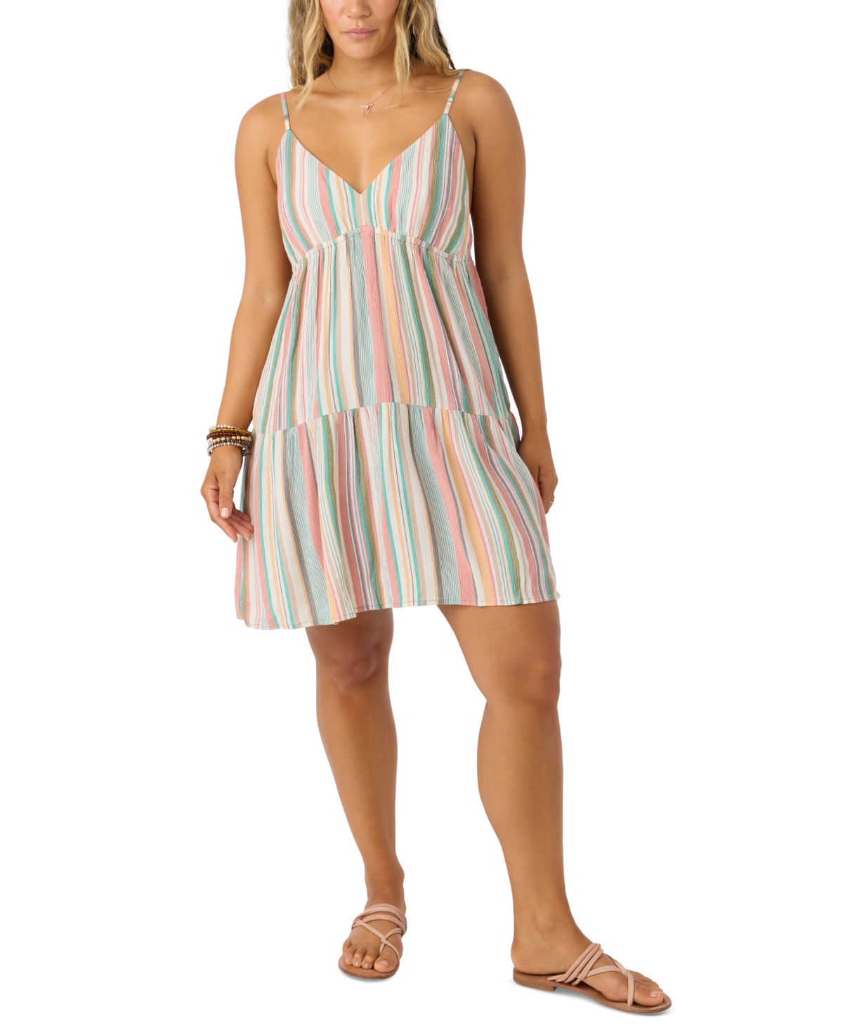 Click here for ONeill Juniors Lottie V-Neck Sleeveless Mini Dress... prices