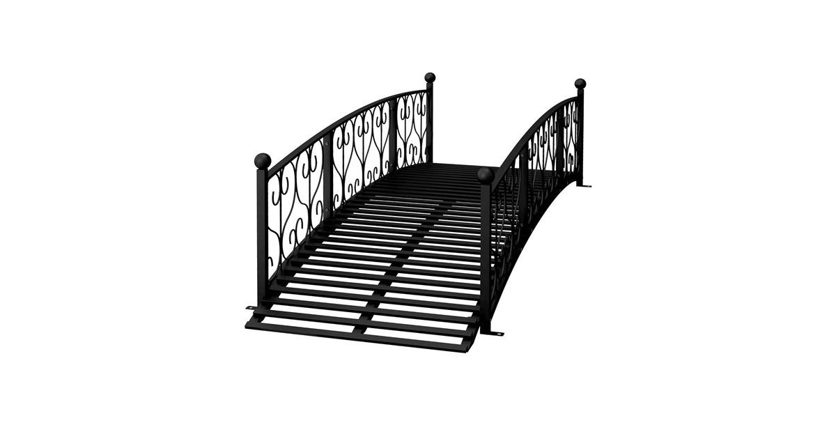 Click here for Outdoor Arch Garden Bridge with Side Rails for Ele... prices