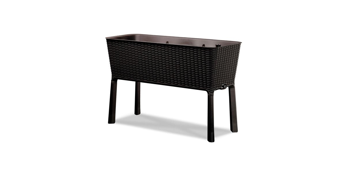 Click here for Modern Resin Wicker Raised Garden Bed Planter with... prices