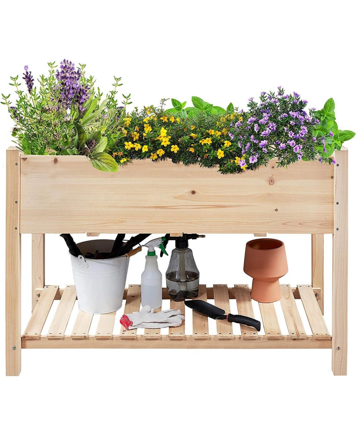 Click here for 2-Tier Raised Garden Bed Planter Box for Efficient... prices