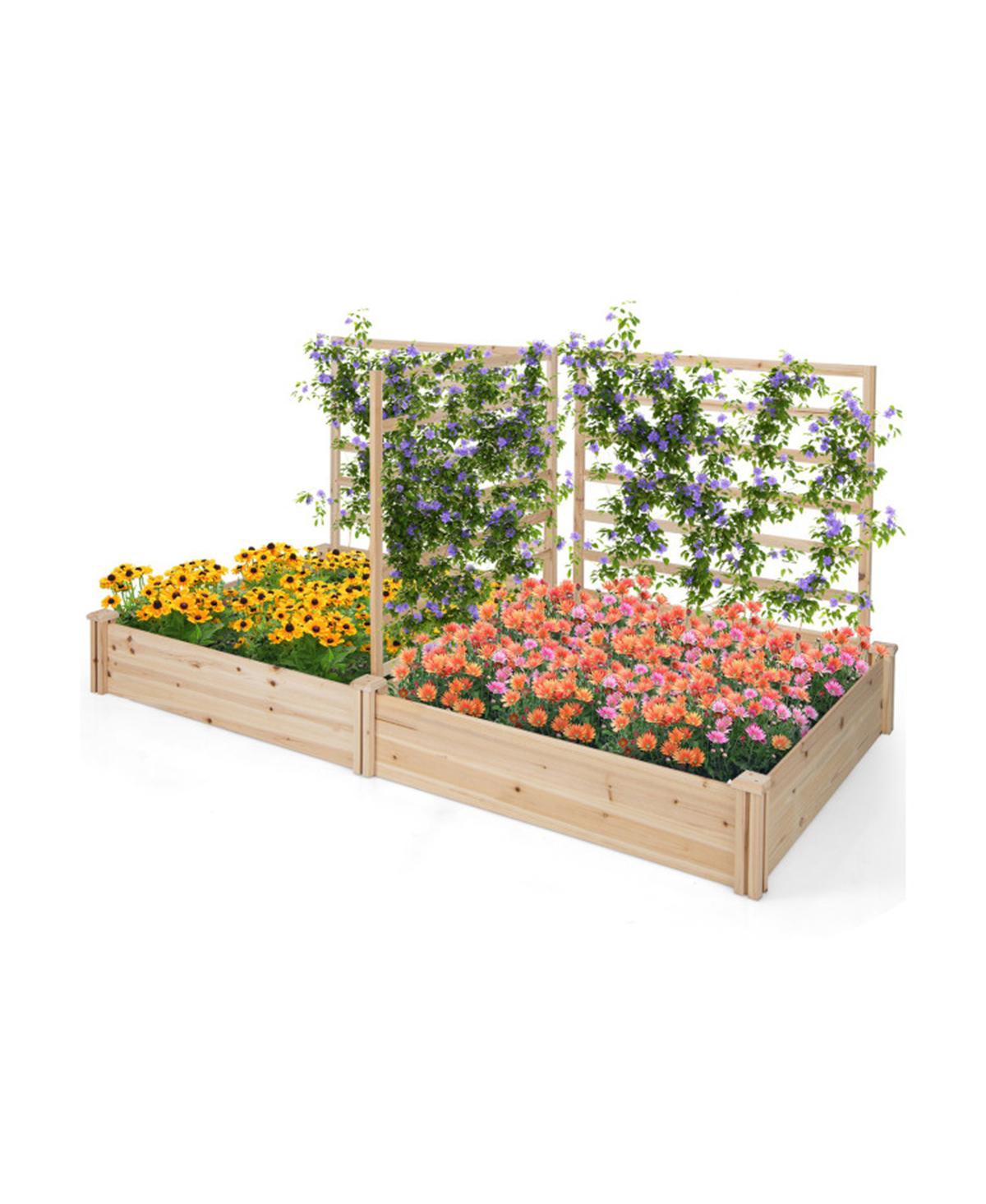 Click here for Outdoor Garden Bed Planting Box Durable Wooden Pla... prices
