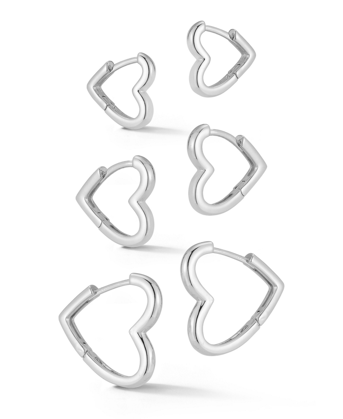 Click here for Rachel Zoe Gold Plated Triple Heart Hoop Earrings... prices