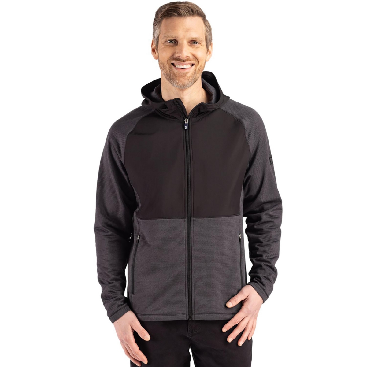 Click here for Cutter & Buck Mens Peshastin Fleece Recycled Hybri... prices