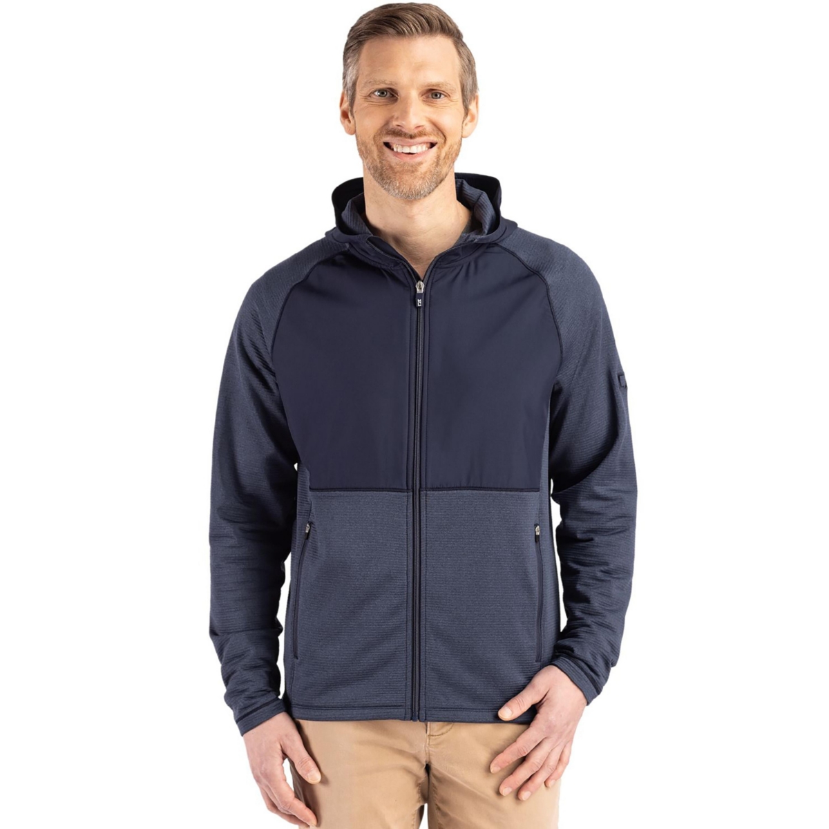 Click here for Cutter & Buck Mens Peshastin Fleece Recycled Hybri... prices