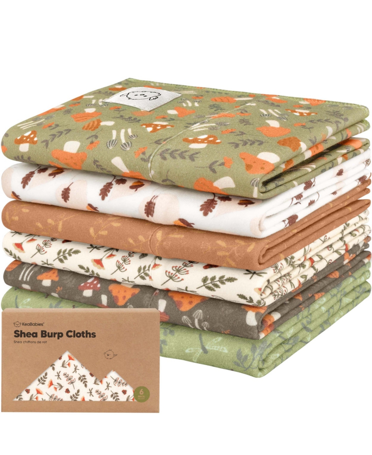 Click here for KeaBabies 6pk Shea Baby Burp Cloths for Baby Boys... prices