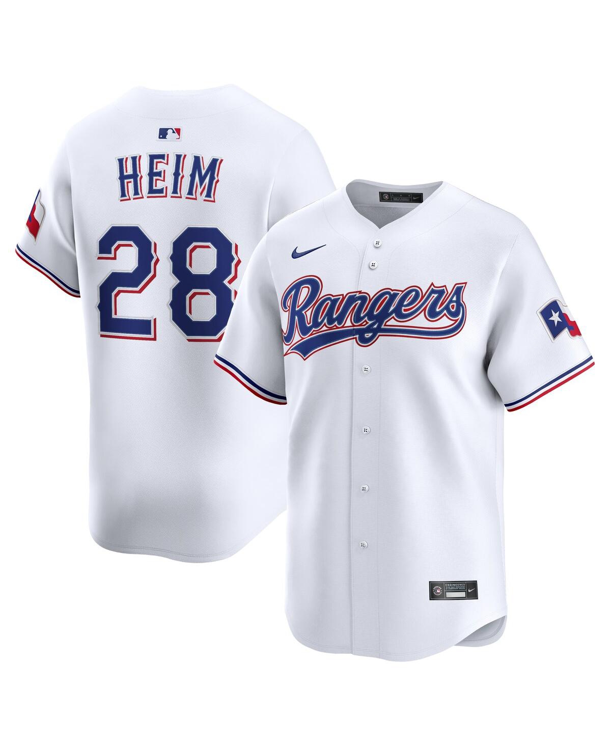 Click here for Nike Mens Jonah Heim White Texas Rangers Alternate... prices