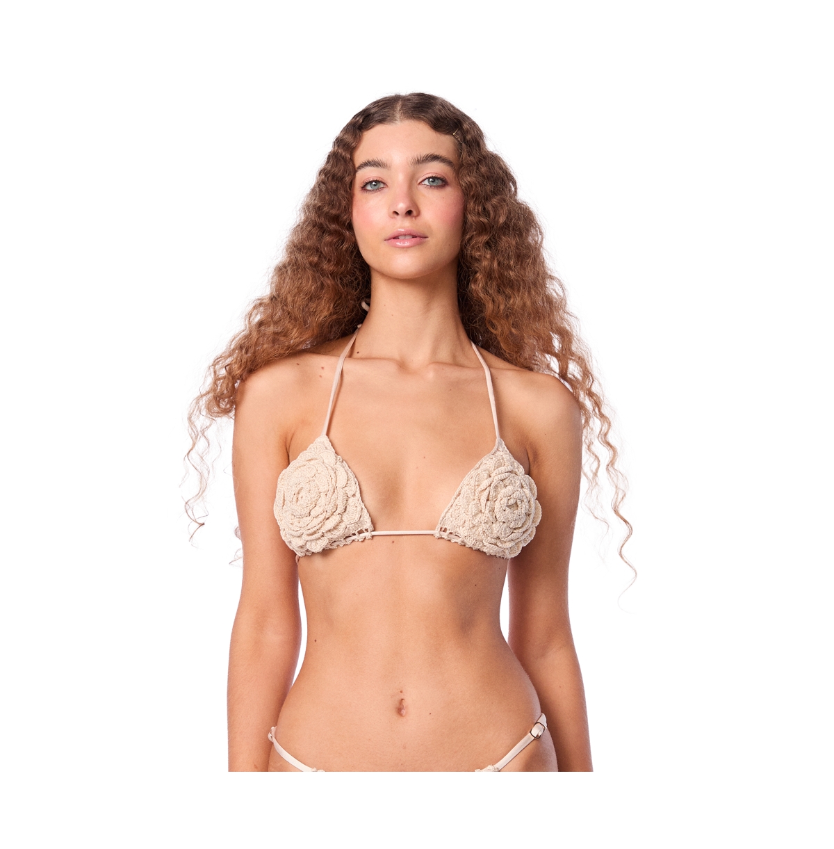 Click here for Capittana Womens Rose Top - Open Beige prices