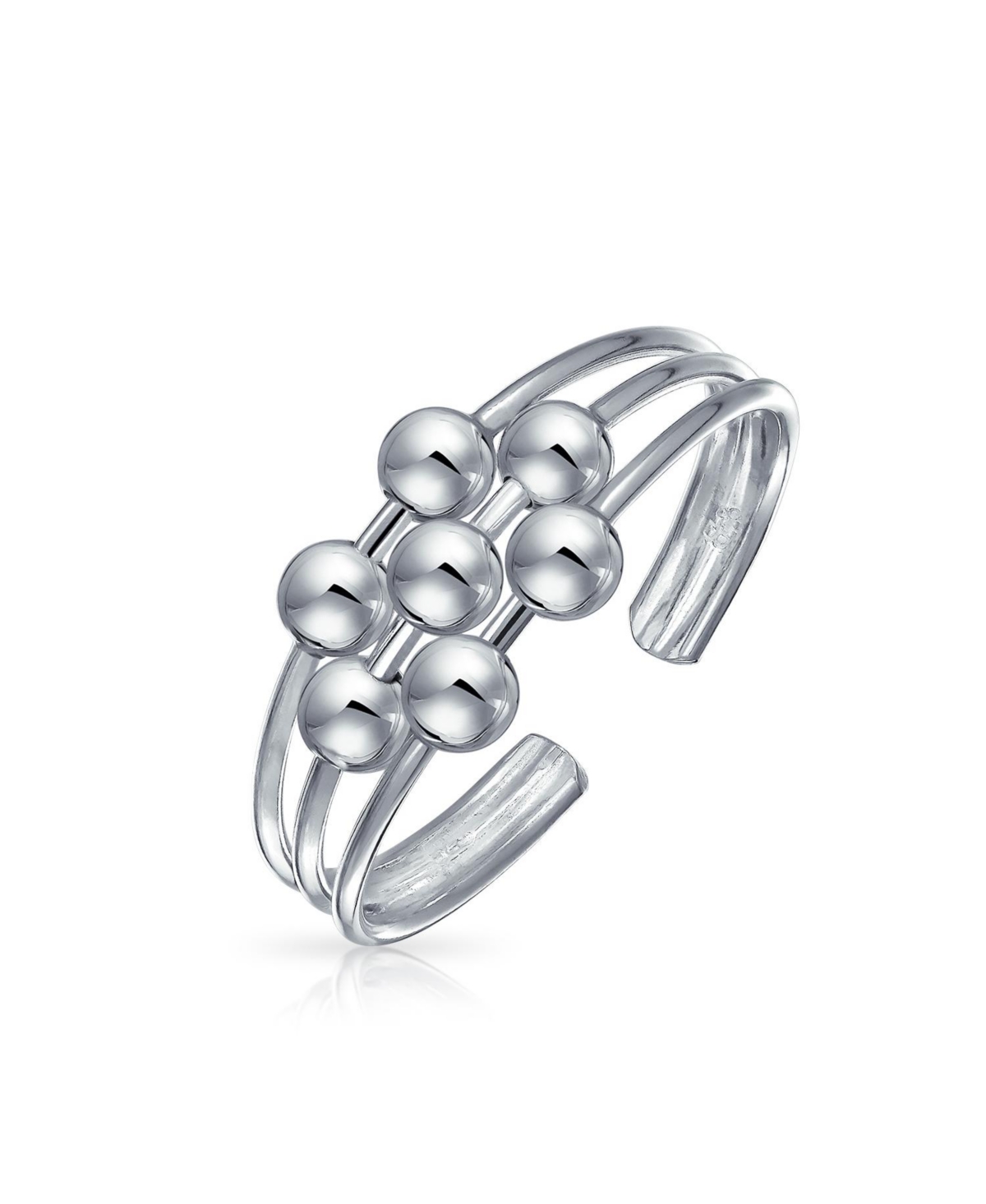 Click here for Bling Jewelry Geometric Boho Mid Finger Silver Bea... prices