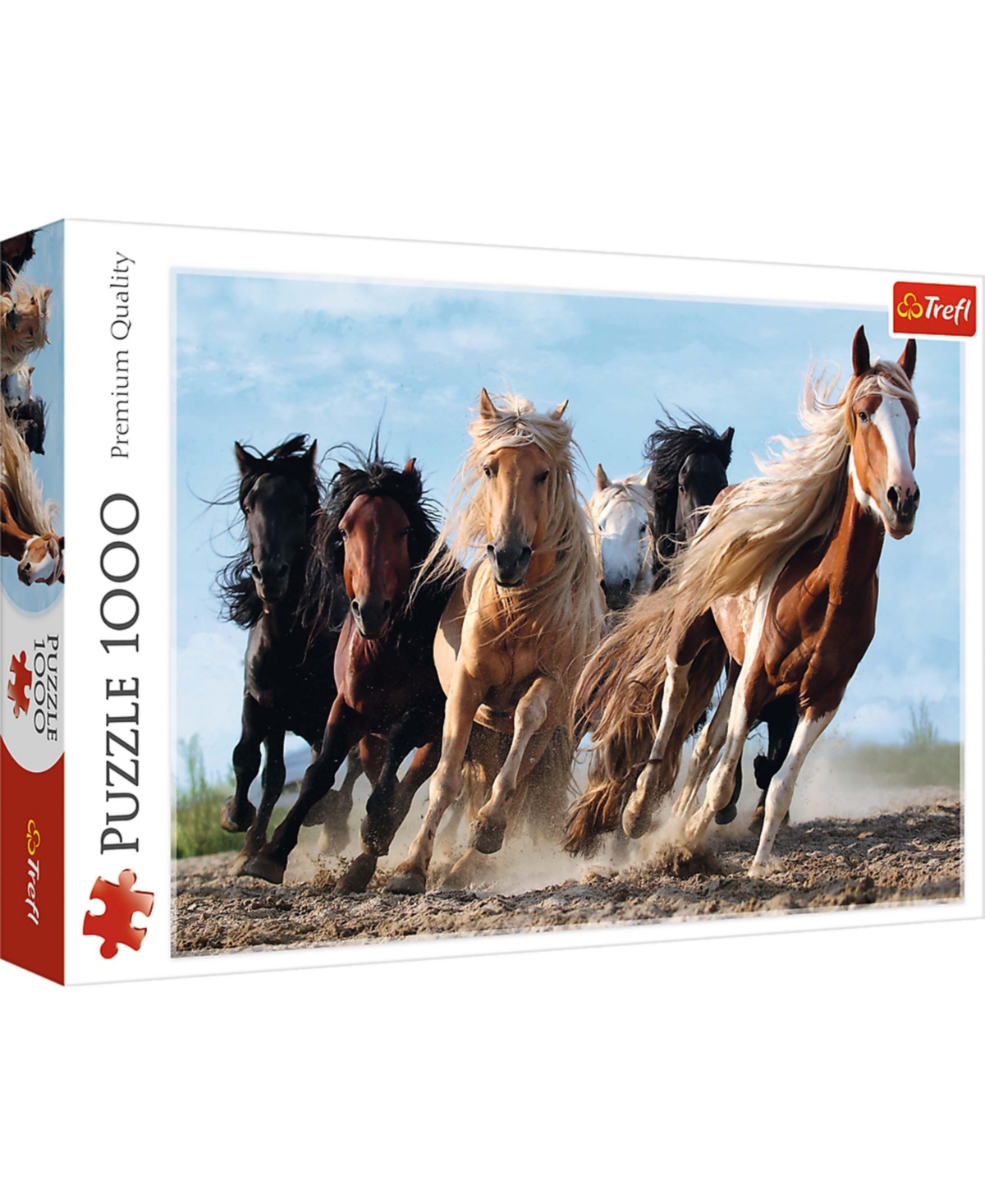 Click here for Trefl Red 1000 Piece Puzzle - Galloping horses - M... prices