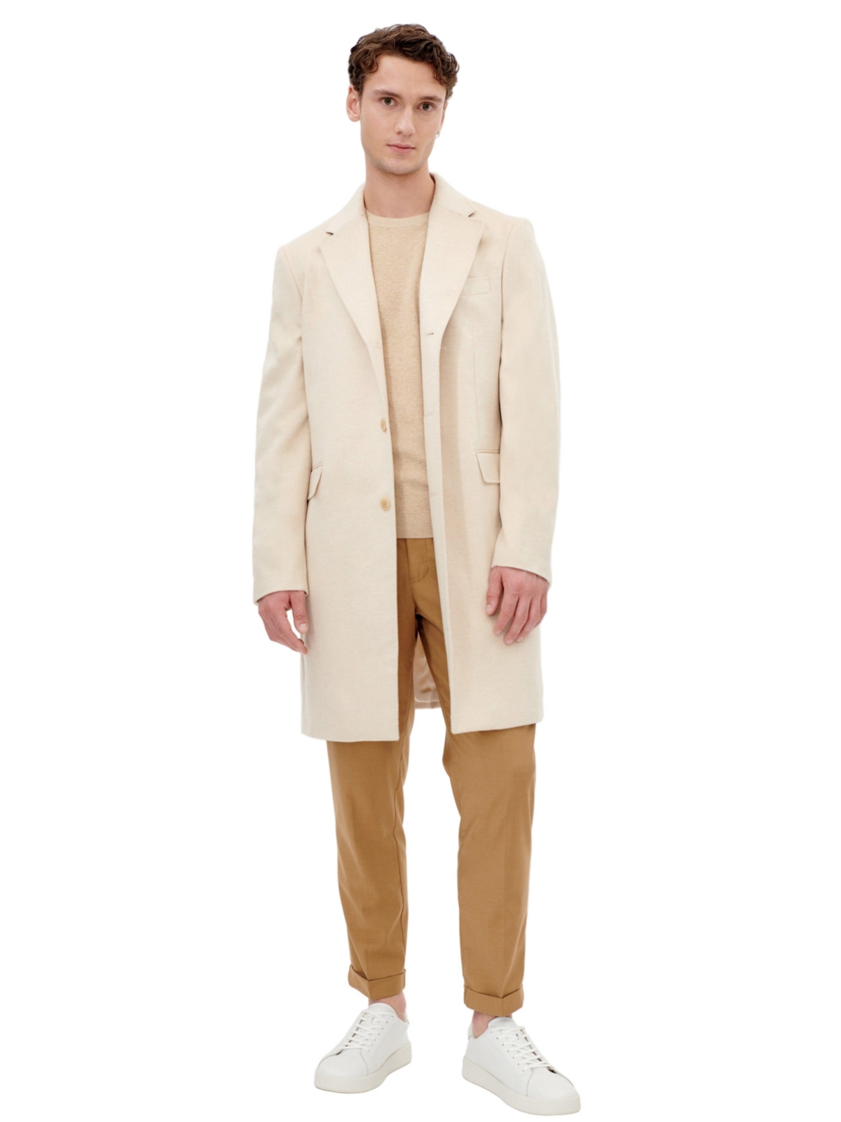 Click here for Gobi Cashmere Mens Classic Single Breasted Coat -... prices