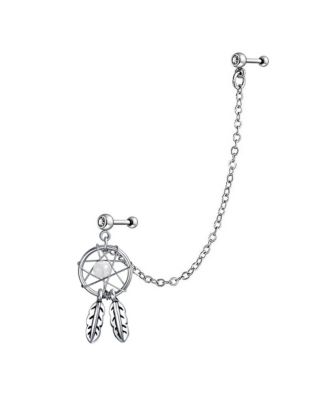 Bling Jewelry Native American Indian Dream Catcher Feather Double ...