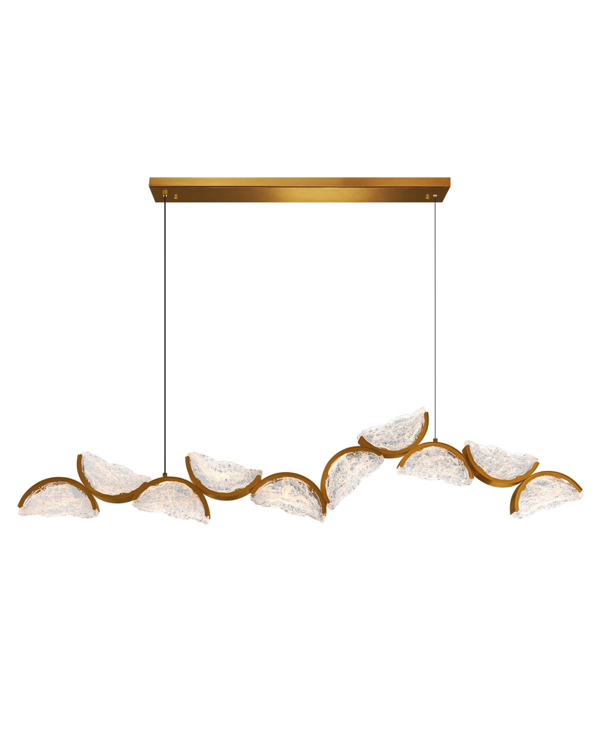 Click here for Cwi Lighting 17 Metal Moon Integrated Led Chandeli... prices