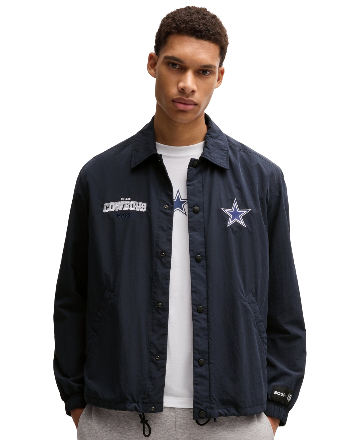Click here for Hugo Boss x Nfl Embroidered Branding Water-Repelle... prices