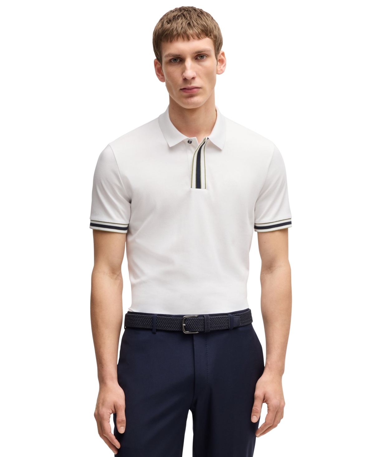 Click here for Boss by Hugo Boss Mens Contrast Tipping Interlock-... prices