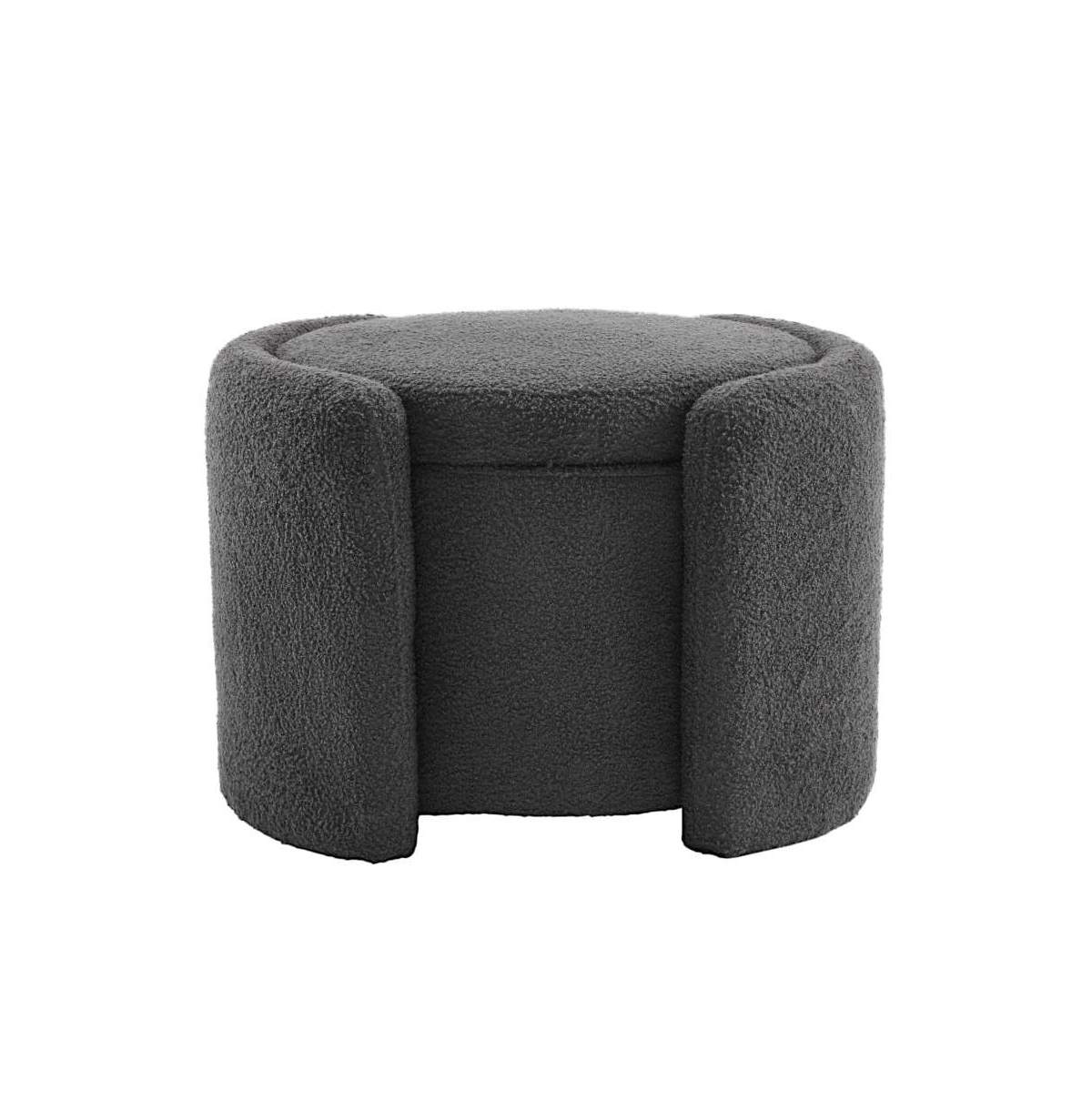 Click here for Boucle Storage Ottoman – Soft Lamb Fleece F... prices