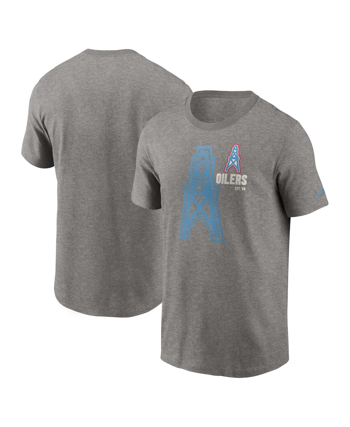 Click here for Nike Mens Heather Charcoal Houston Oilers Logo Ess... prices