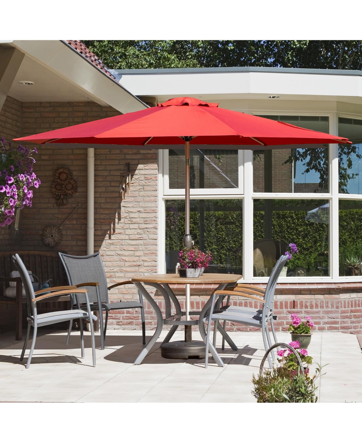 Click here for 9FT Patio Umbrella  Outdoor Table Umbrella with -... prices