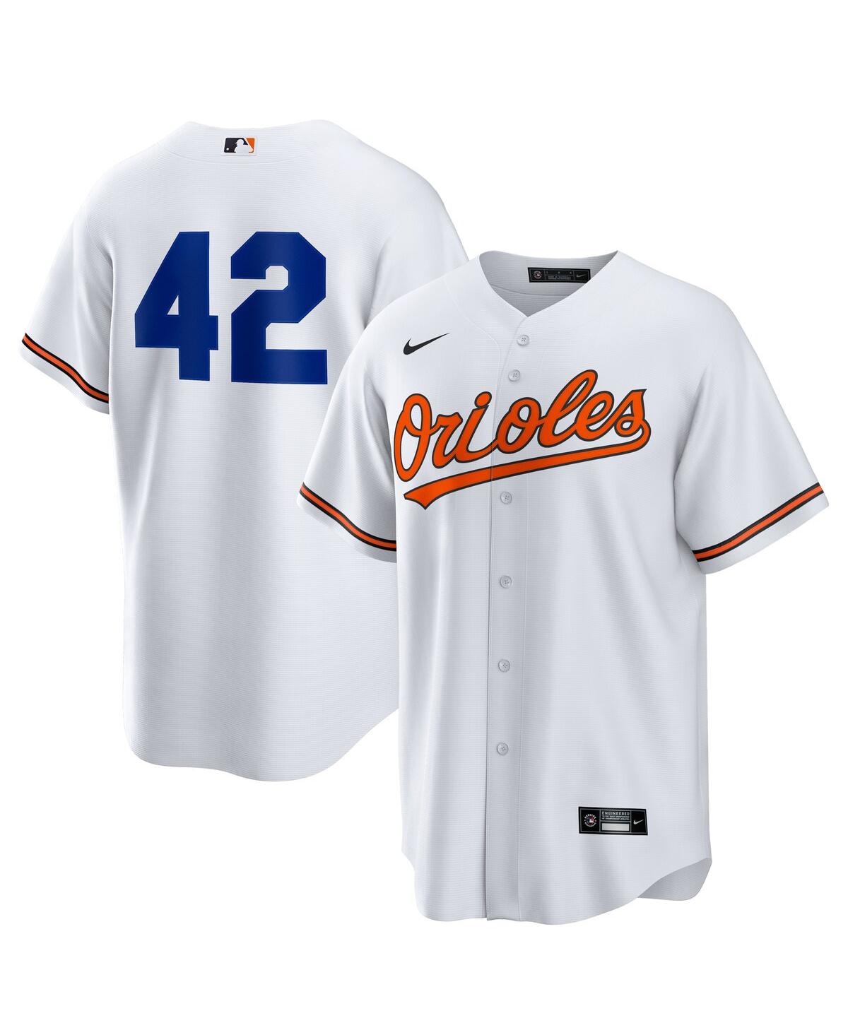 Click here for Nike Mens White Baltimore Orioles Home 2025 Jackie... prices